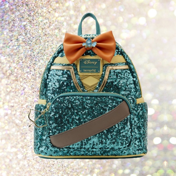 Loungefly | Bags | Loungefly Princess Merida Sequin Mini Backpack And ...